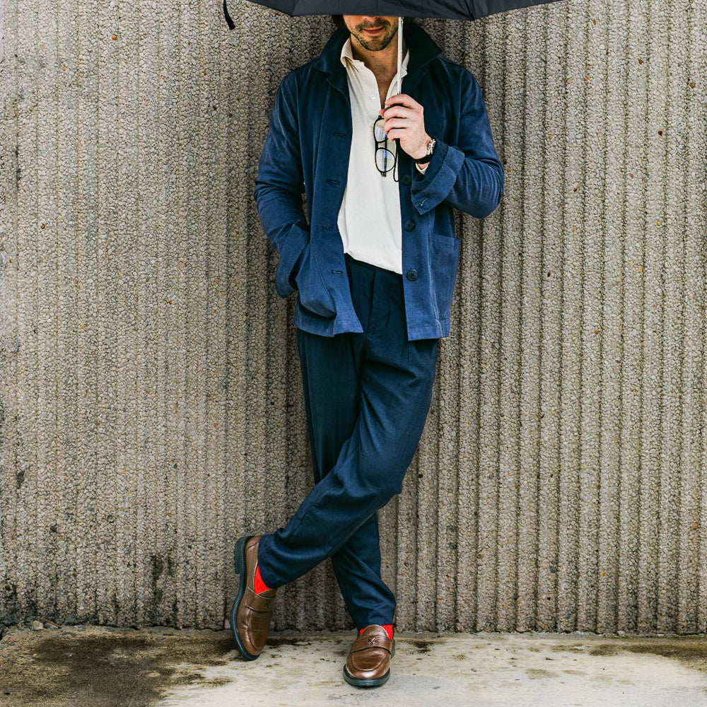 Men's Brown Pebbled Leather Lug Centesimo Sale price $448.00 USD