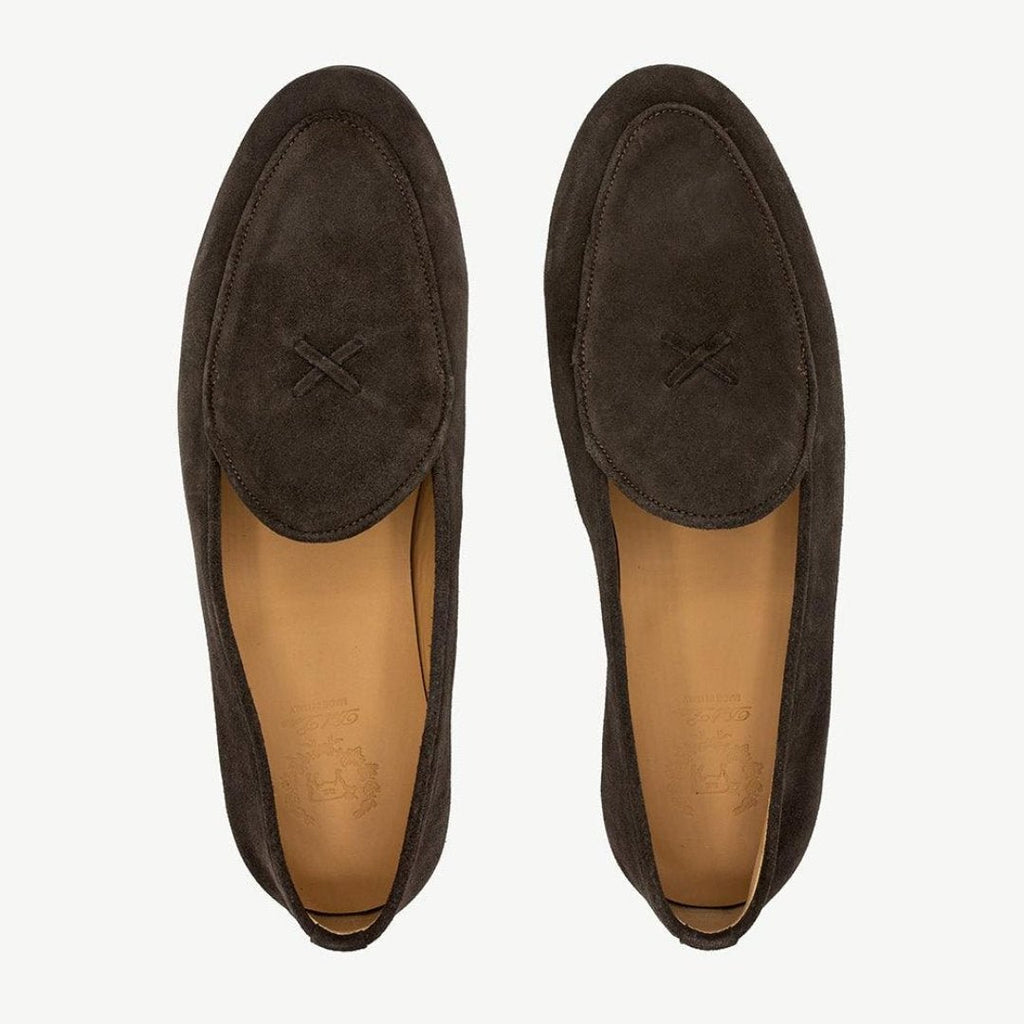 Men's Brown Suede Milano Loafer – Del Toro Shoes